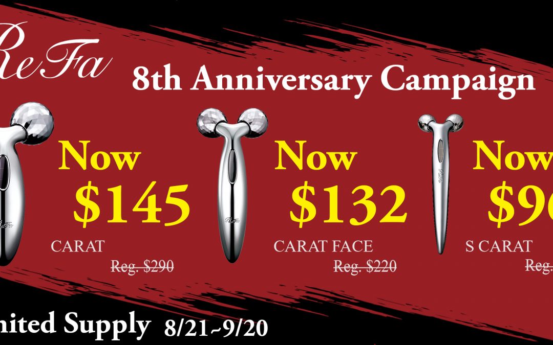 ReFa 8th Anniversary Sale | Mitsuwa Marketplace | A Japanese Grocery ...