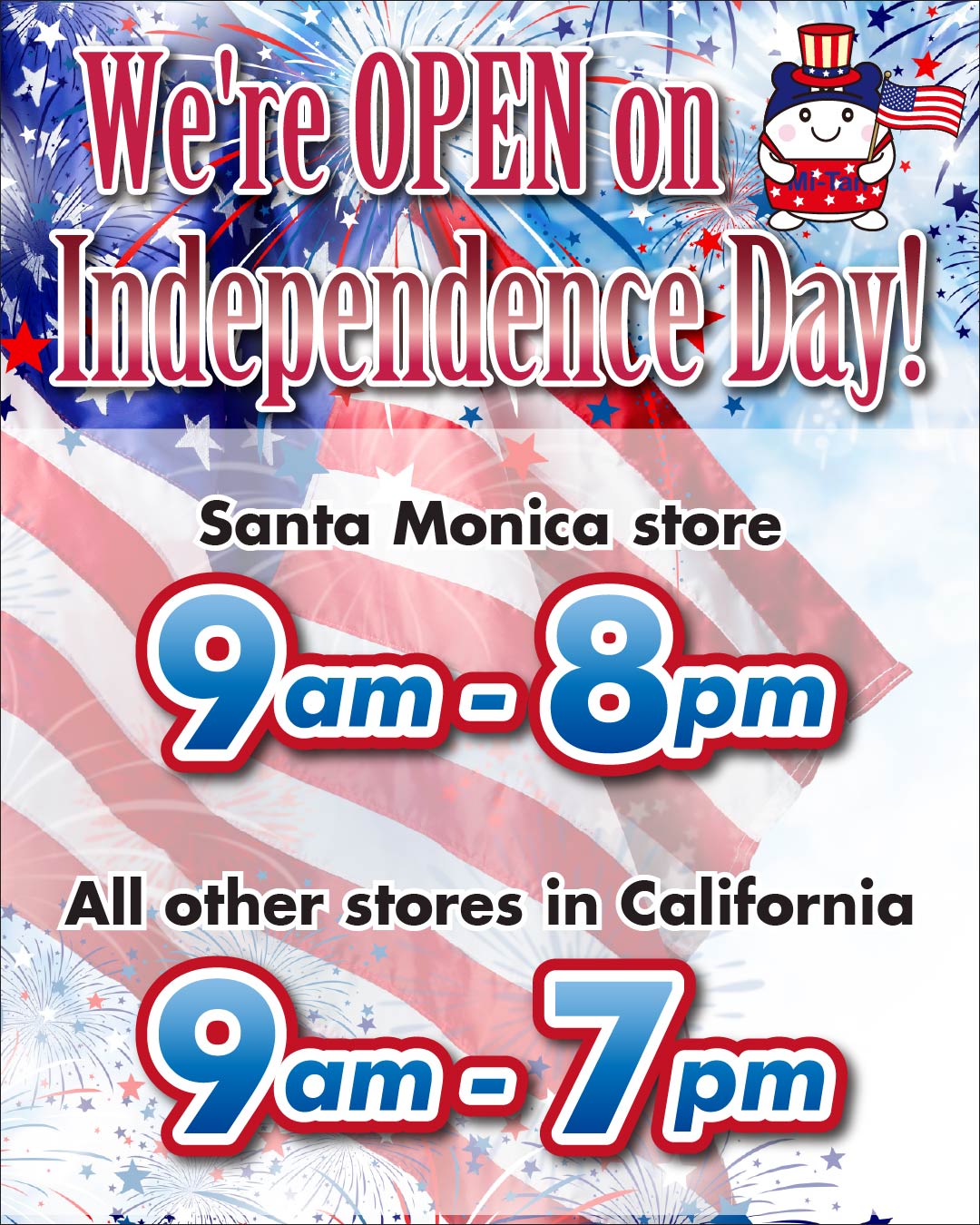 July 4th Store Hours | Mitsuwa Marketplace | A Japanese Grocery Store ...